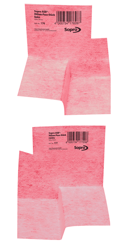 AEB® 176 links / AEB® 177 rechts - Höhen-Passstück – Top-Baushop